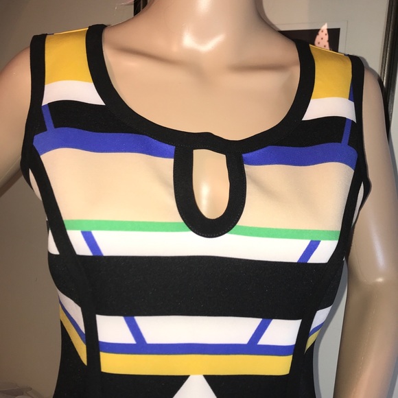 Miss Sixty | Dresses | Miss Sixty Geometric Print Color Block Dress 6 ...
